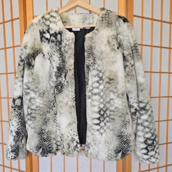 new directions | Jackets & Coats | New Directions Black And White Faux ...